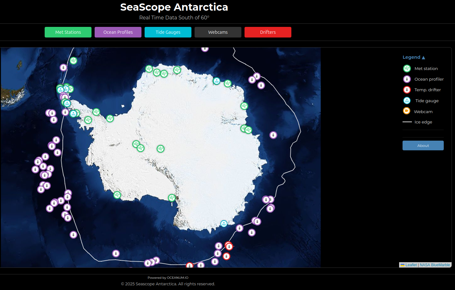SeaScope Digital Twins - Real-time Ocean Data Visualization Platform